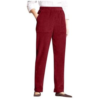 Generic Pantalon de jogging thermique doubl&eacute; en polaire pour femme - Pantalon de jogging cargo &eacute;pais avec poches - Pantalon de surv&ecirc;tement &agrave; jambe fusel&eacute;e - P
