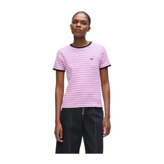 Karl Lagerfeld Ikon T-Shirt - - Tops - Damen - Rosa - XS