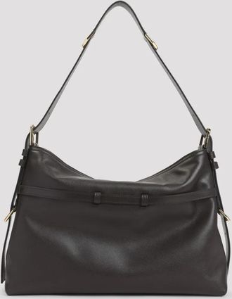 Givenchy Hobo Bags - Voyou Medium Dark Brown Calf Leather Handbag - Gr. unisize - in Schwarz - für Damen