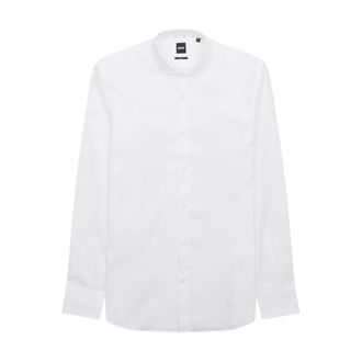 HUGO BOSS Elegantes Hank Spread Freizeithemd - - Shirts - Herren - Wei&szlig; - XL