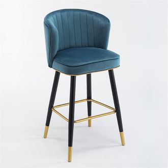 Generic Barhocker, K&uuml;cheninselst&uuml;hle, hohe Barhocker mit R&uuml;ckenlehne, Metallsitz f&uuml;r Bars und K&uuml;chen/65 cm