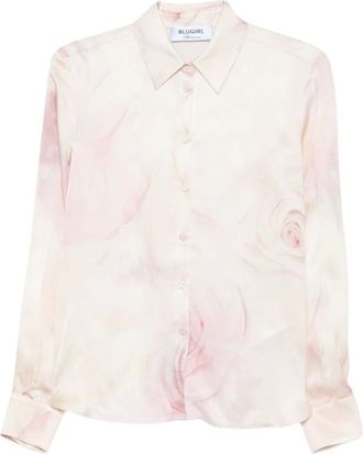 Blugirl Femme, Blouses et Chemises, Rose, Taille: 44 FR Chemise &agrave; imprim&eacute; floral