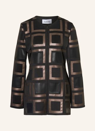 Joseph Ribkoff Jacke In Lederoptik schwarz