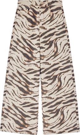 Ganni Lari Weite Jeans - - Trousers - Damen - Mehrfarbig - W30
