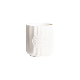 Senzou Duftkerze wei&szlig; | handgefertigt aus Keramik | White Sage | Sojawachs mit &auml;therischen &Ouml;len | F&uuml;r Yoga, Meditation & Wohnr&auml;ume - Stilvoll & Aromatisch | 