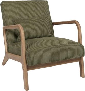 The Home Deco Factory HD0531, Moderner Wohnzimmersessel aus gr&uuml;nem Samt, ergonomisches Design f&uuml;r optimalen Komfort, ideal zum Entspannen und Lesen, Ma&szlig;e 64,5 x 75 x 83 cm,