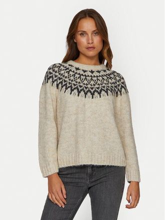 Vila Pullover Ejla 14098853 Beige Regular Fit