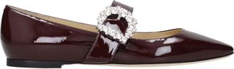 Jimmy Choo London Danseuses Femme Peinture Rouge Et Bordeaux