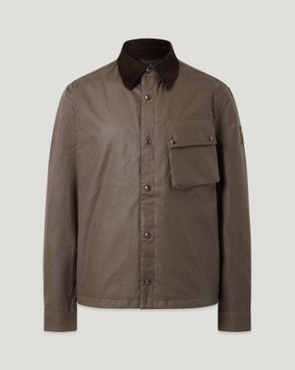 Belstaff Veste Ground Pour Homme Waxed Cotton Brun Asphalte Fonc&eacute; 2xl