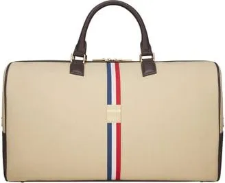 S.T. Dupont Sac de voyage Iconic en cuir et toile