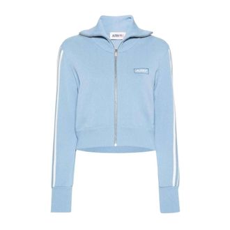 Autry Logo Cardigan - - Knitwear - Damen - Blau - XS