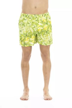Just Cavalli Printed Polyester Swim Shorts - Green