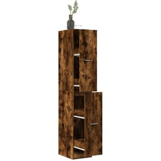 vidaXL Armoire dapothicaire chêne fumé 30x41x174,5 cm bois ingénierie - Vidaxl