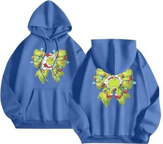 Generic Le Grinch Sweat A Capuche Femme Costume Oversize Sweet Christmas Vêtements Femmes Pyjama Pilou Pulls Deguisement Polaire De Sweatshirts Noel The Pull 