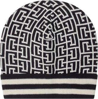 Balmain unisex, Accessoires, Noir, Taille: L B&eacute;ret