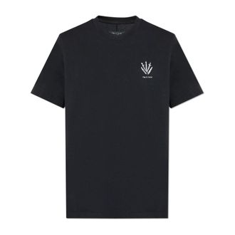 Rag & Bone Baumwoll-T-Shirt mit Logo - - Tops - Herren - Schwarzk - S