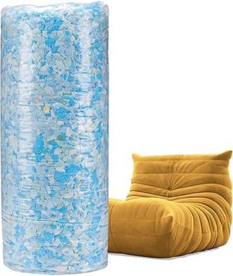 Generic Rembourrage de pouf, rembourrage doreiller doux de 2,3 kg, remplissage de pouf multicolore et de forme, id&eacute;al pour remplir un pouf, un oreiller, des l