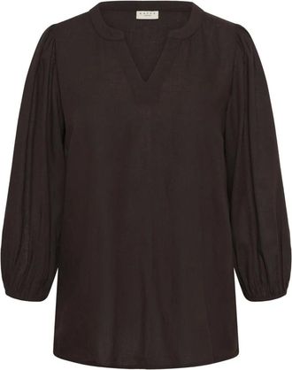 Kaffe Curve Femme, Blouses et Chemises, Brun, Taille: 54 FR KCcacanna Blouse