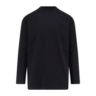 Yohji Yamamoto Logo Long Sleeve Tee - - Tops - Herren - Schwarzk - M