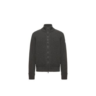 Moncler Moncler Cardigan Zipp&eacute; En Laine Et Cachemire, Homme, Noir, Taille: Xxl