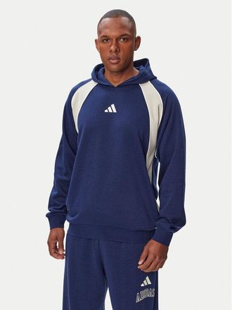 adidas Sweatshirt Seasonal Essentials Colorblock KF4195 Dunkelblau Regular Fit