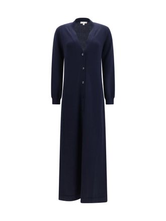 Malo Cashmere V-Neck Cardigan - Blue