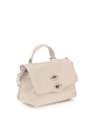 Zanellato Womens Baby Postina Daily Handbag White Carnaroli Calf Leather Bos Taurus Handbags Hand Bags