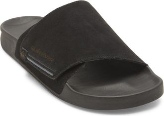 Quiksilver Herren Rivi Suede Sandale, Anthracite, 45 EU