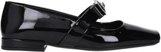 Versace Ballarines en cuir verni noir - Femme - Chaussures - Noir - Taille: 39 EU