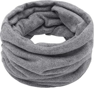 Generic Écharpe dhiver chaude 2026 pour femmes, enfants, garçons et filles, écharpe en laine épaisse, écharpes en coton pour temps froid, gris, Taille unique