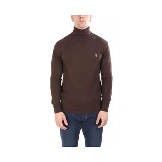 U.S.Polo Association Turtleneck Regular Fit Pullover - - Knitwear - Herren - Braun - L
