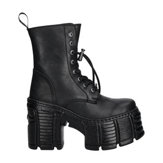 New Rock Ankle Boots - - Shoes - Damen - Schwarzk - 40 EU