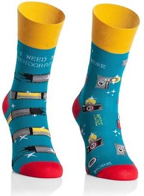 More I Chaussettes Dépareillées I Chaussettes Mi-Mollet en Coton de Couleurs I Amusant Thème I Chaussettes Multicolores à Motif Fou I Chaussettes Etranges 