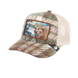 Goorin Brothers The Farm all Over Canvas Adjustable Trucker Hat Casquette de Baseball Unisexe-Adulte, gris, Taille Unique