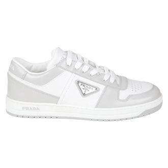 Prada Downtown Leder-Sneakers - - Shoes - Herren - Wei&szlig; - 41 EU