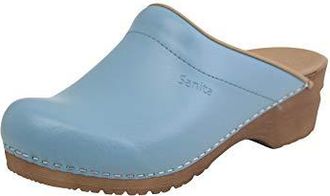 Sanita Sandra | Sabots Ouvert | Produit Original Fabriqué à la Main pour Femme | Assise Plantaire de Forme Anatomique avec Mousse Souple | Turquoise | 42 EU