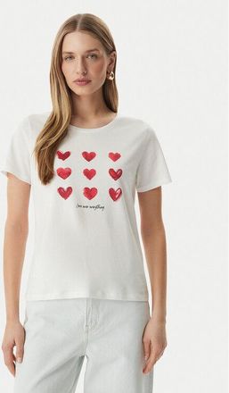 Morgan T-Shirt 261-DONA Wei&szlig; Regular Fit
