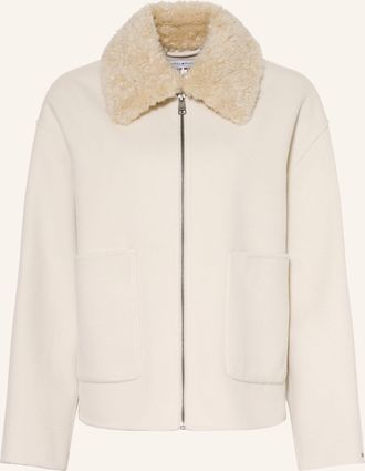 Tommy Hilfiger Kastenjacke Mit Abnehmbarem Kunstfell-Kragen beige