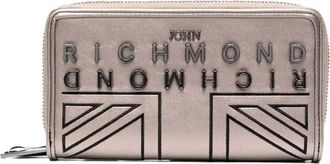 John Richmond Femme, Accessoires, Gris, Taille: ONE Size Portefeuille zipp&eacute;