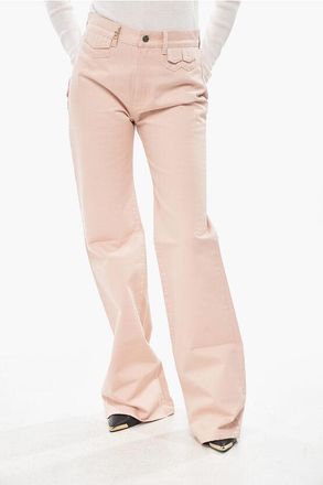 Chlo&eacute; Cotton Straight-Leg Multi-Pocket Trousers size 44