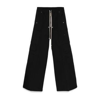 Rick Owens Herren Elastische Taille Rei&szlig;verschluss Hose - - Trousers - Herren - Schwarzk - L
