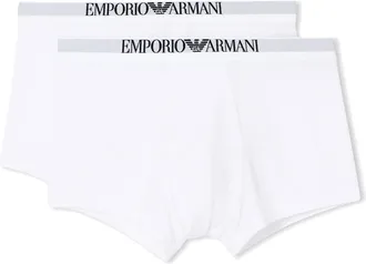 Emporio Armani Homme, Sous-vêtements, Blanc, Taille: XL Lot de deux boxers en jersey de viscose