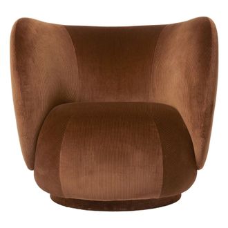 Ferm Living Fauteuil en velours Rico Ferm Living