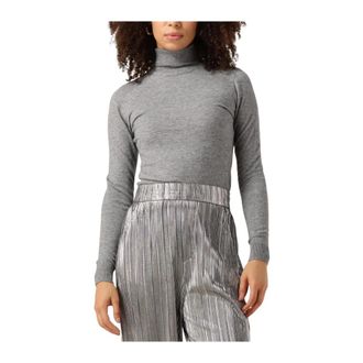 Object Objthess L/S Rollneck Strickpullover - - Knitwear - Damen - Grau - XL