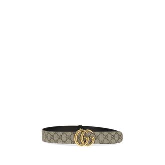 Gucci Reversible GG Supreme Belt - Beige