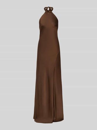 Mascara Abendkleid mit Neckholder zum Binden
