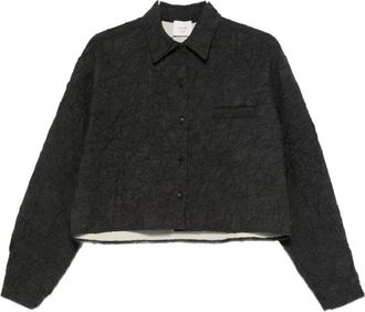 Alysi Femme, Blouses et Chemises, Gris, Taille: 40 FR Textured Chest Pocket Shirt