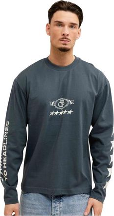 Off the Pitch Homme, Tops, Gris, Taille: XL Pro Raw Edge Longsleeve Shirt