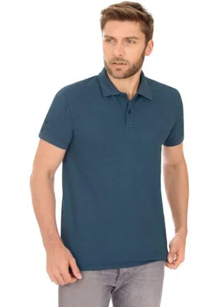 Trigema Poloshirt TRIGEMA Slim Fit Poloshirt aus DELUXE-Piqu&eacute; (1-tlg)