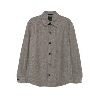 Ermenegildo Zegna Cashmere Seiden Overshirt - - Shirts - Herren - Grau - L